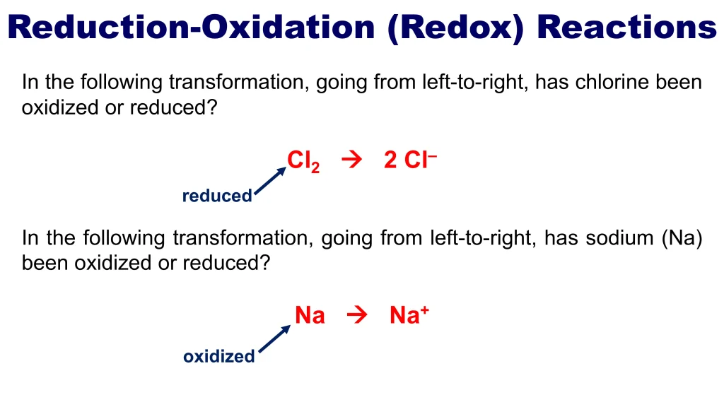 Electrochemistry and Oxidation-Reduction Reactions