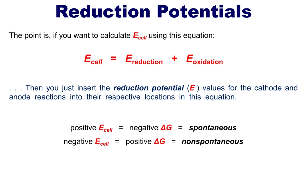 Electrochemistry and Oxidation-Reduction Reactions
