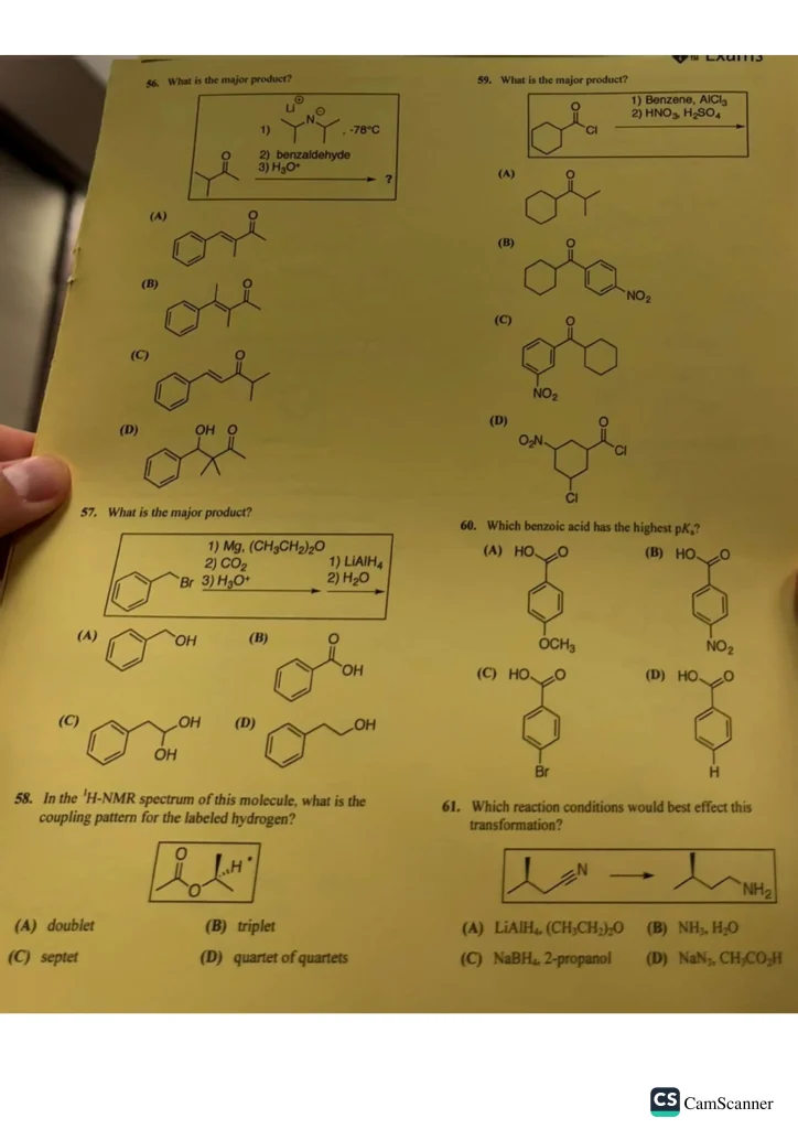 ACS Organic Chemistry Exam Past Papers | Practice Questions & Study Guide