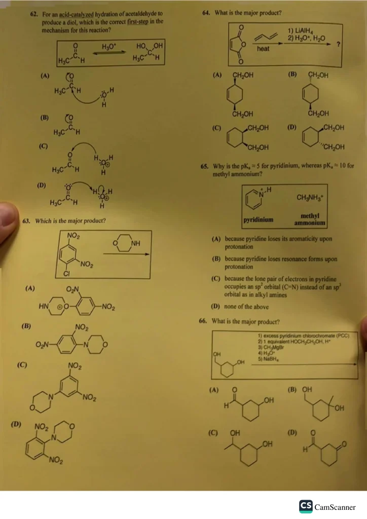 ACS Organic Chemistry Exam Past Papers | Practice Questions & Study Guide