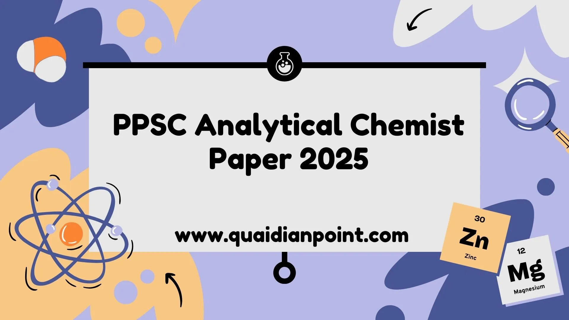 PPSC Analytical Chemist (BS-17) Test 2025