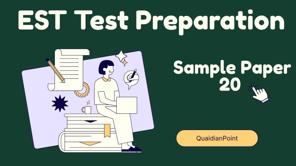 EST Test Preparation Sample Paper 20